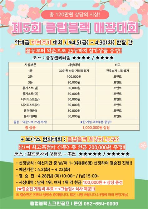 광주스크린골프는 꼴등도 상주는 제5회 매장대회 네이버 블로그