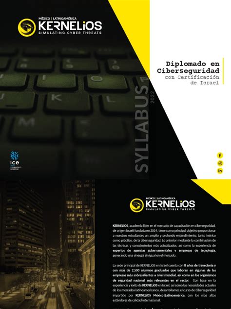 syllabus diplomado ciberseguridad academia kernelios pdf la