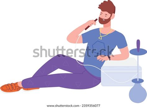 Man Smoking Hookah Dark Over 42 Royalty Free Licensable Stock