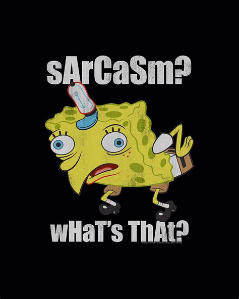 Spongebob Sarcasm Meme Digital Art By Brand A Pixels