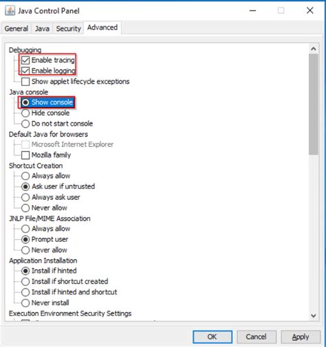 NetWorker How To Clear Java Cache Enable Java Console And Debugging Oracle Java Dell