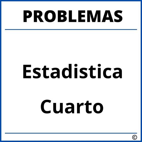 Problemas De Estadistica Para Quinto Grado De Primaria Pdf