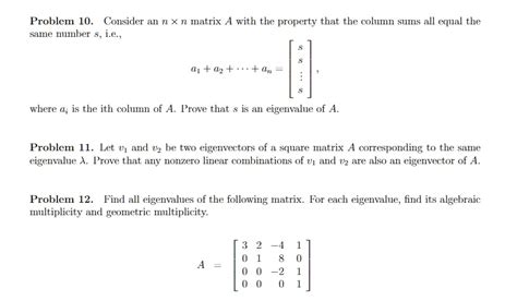 Solved Problem 10 Consider An N X N Matrix A With The Property That
