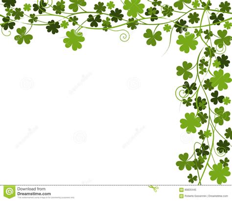 Four Leaf Clover Border