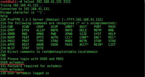 Hacking Proftpd On Port 2121 And Hacking The Services On Port 1524