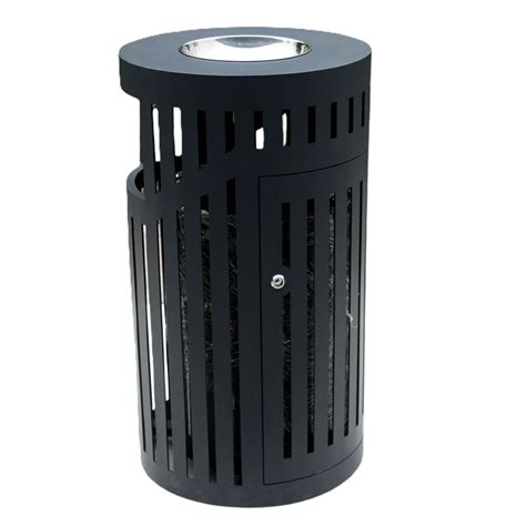Steel Metal Trash Bins Receptacle Single Source Supply Inc