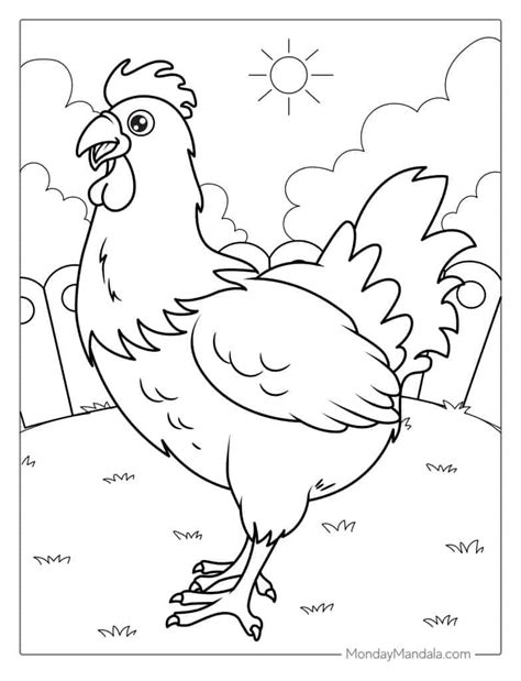 Free Printable Coloring Pages Of Chickens Printable Coloring Pages
