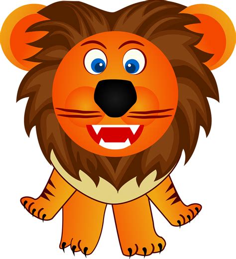 Orange Lion Cartoon At Terri Kent Blog