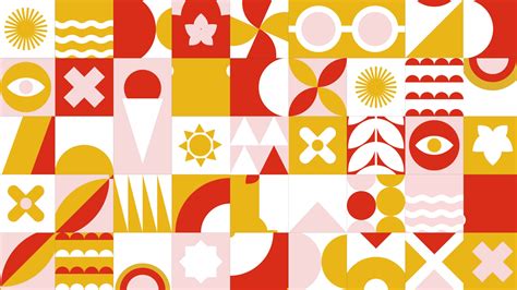 Vivid Dynamic Geometric Pattern Loop Motion Graphic Loop Animation In Bauhaus Design Colorful