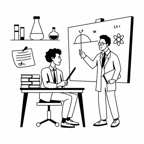 Physics Teacher Lecturer Teaching Mentor Class Icon Download On Iconfinder