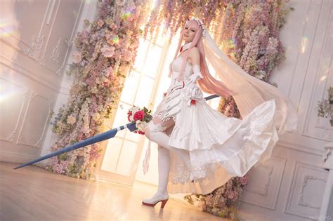 Cosplay Zero Two In A Wedding Dress 💐 Rdarlinginthefranxx