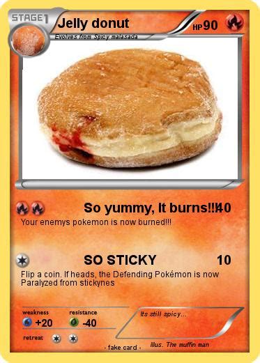 Pokémon Jelly Donut 5 5 So Yummy It Burns My Pokemon Card