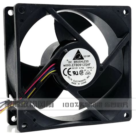 Origineel EFB0912SHF 12V 0,75A 9cm 9032 4-draad PWM stormvolume chassis ...