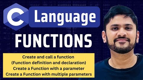 Functions In C Programming Create A Function Function Parameters C Tutorial Amit Thinks