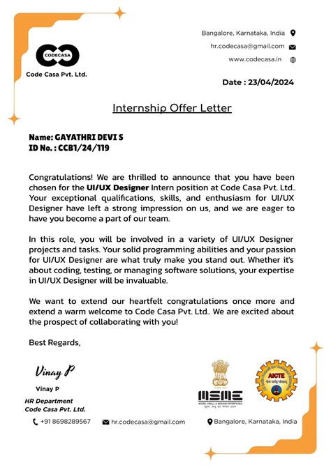 Codecasa Internship Uiuxdesign Gayathri Devi S