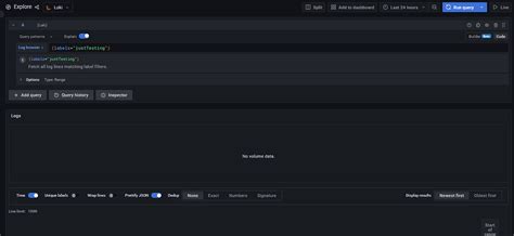 Successful Push To Grafana Loki API But Not Showing In The Dashboard Grafana Loki Grafana