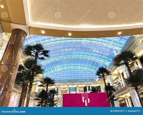 Bright Glass Skylight Arndale Atrium In A Modern Shopping Mall With