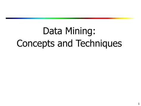 Ppt Data Mining Concepts And Techniques Powerpoint Presentation