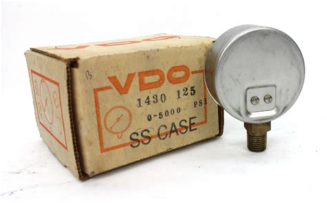 Vdo 41801088 2 1 2 Face Pressure Gauge 0 5000 Psi