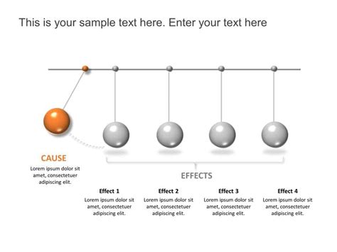 Cause And Effect Pendulum Powerpoint Template