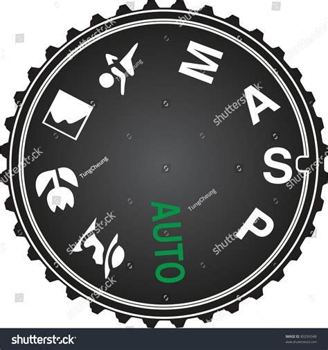 Using Shutter Priority Mode Camera Mode Stock Illustration Shutterstock