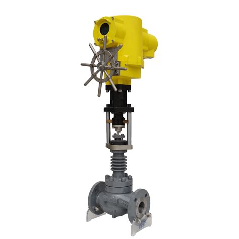Electric Steam High Temperature Gas Regulating Valve Control Valve With Light Weight Valve And