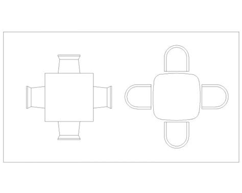 Rectangular Shape Meeting And Dining Table Dwg17 Thousands Of Free