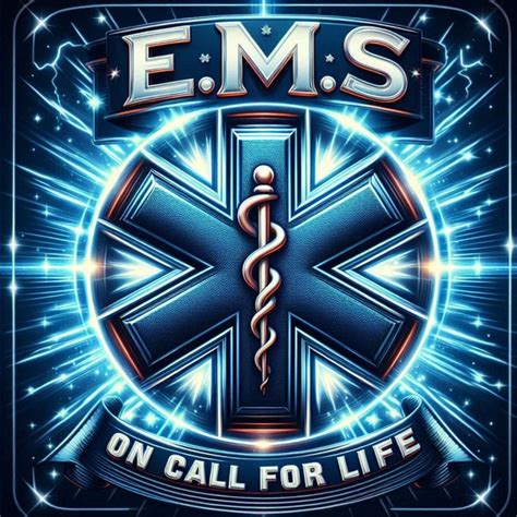 Ems On Call For Life Sign Emergency Medical Services Wall Art First