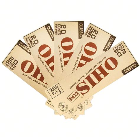 Ohis Una Caja De Papeles De Cigarrillo En Forma De Cono De Ohis Rollos De Cigarrillos De 3 3