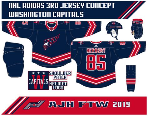 Ajh Hockey Jersey Art Washington Capitals 3rd Jersey Concept