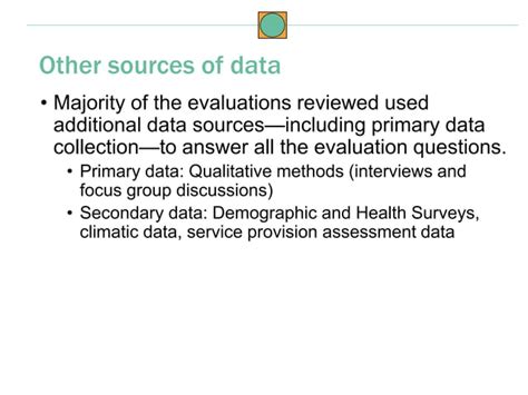 routine data use in evaluation practical guidance pptx infectious
