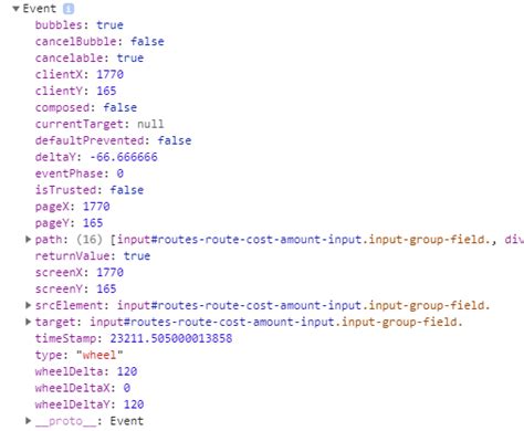Javascript Simulating A Synthetic Mouse Wheel Event On Input Type