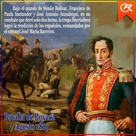 201 Años De Historia Batalla De Boyaca Boyaca 7 De Agosto Colombia