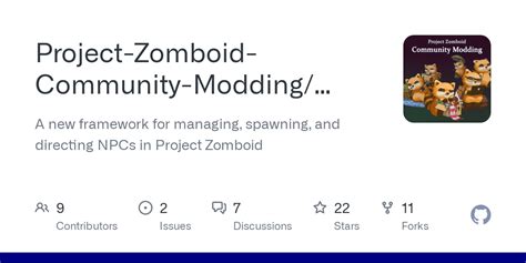 project zomboid community modding pzns · discussions · github