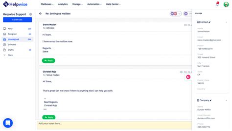 Shared Mailbox Copper Integration Helpwise Product Updates