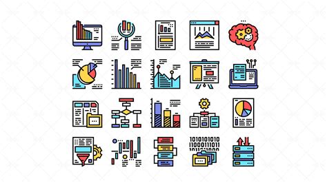20 Data Analytic Icons Graphics Motion Array