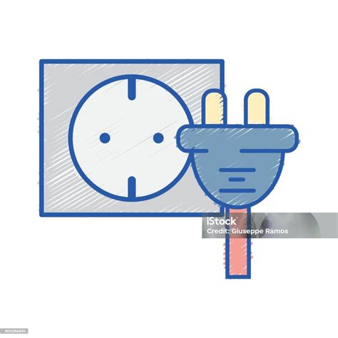 Kabel Daya Ke Energi Sambungan Elektronik Ilustrasi Stok Unduh Gambar Sekarang Alam Bahan