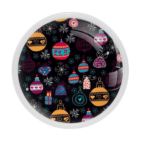 4 Pcs Christmas Knobs For Kitchen Cabinet Cupboard Dresser Bookcase