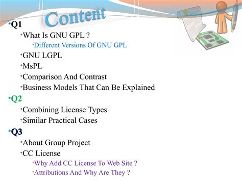 gnu gpl lgpl apache licence types and differences ppt