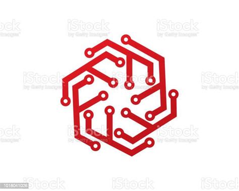 Technology Symbol Template Design Vector Emblem Design Concept Creative