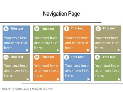 PowerPoint Text With Titles Diagrams