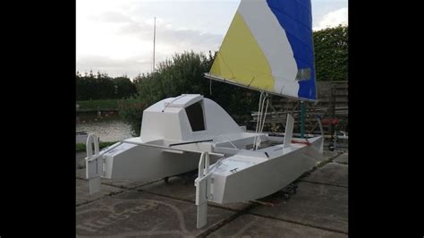 Inside The Cabin Of The Cataproa Micro Cruiser Sailboat Plans Boat Design Boat Building