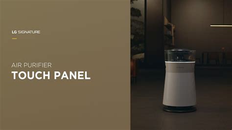 Touch Panel Lg Signature Air Purifier Youtube