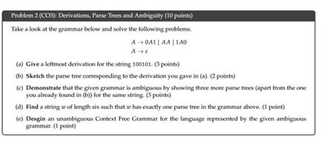 Solved Take A Look At The Grammar Below And Solve The Chegg