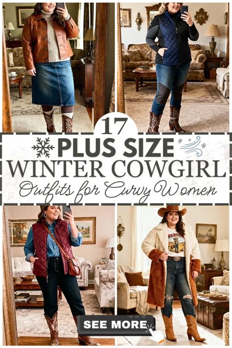 17 Plus Size Winter Cowgirl Outfits Curvy Women Love