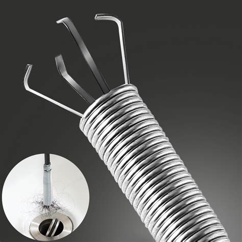 Bathroom Outdoor Pipe Dredger Bendable Hand Pinch Four Claw Extractor