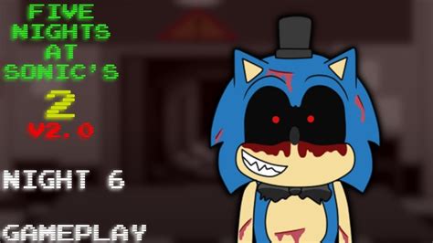 Five Nights At Sonics 2 20 Nights 6 Gameplay Youtube
