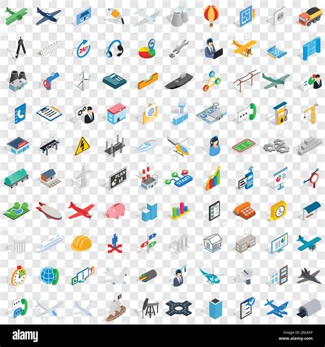 Engineering Icons Set Isometric D Style Stock Vector Image Art Alamy