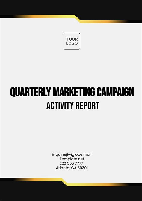 Free Activity Report Template To Edit Online