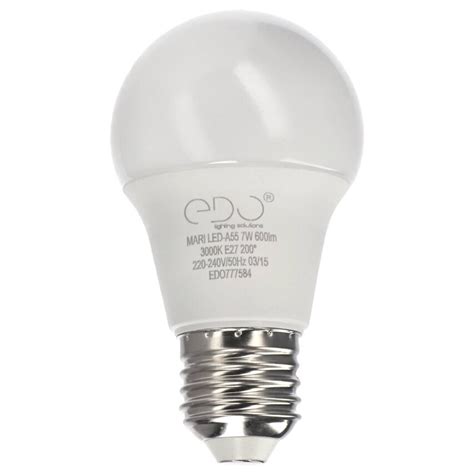 Mari Led Light Bulb E27 7w 3000k Warm Ww 600lm Edo Solutions 3000 K 7